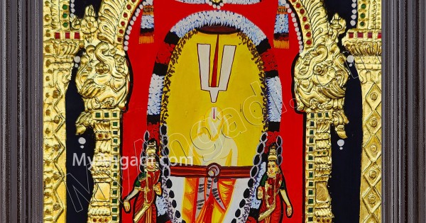 Sri Simhadri Appanna Tanjore Painting, Buy Sri Simhadri Appanna Tanjore ...