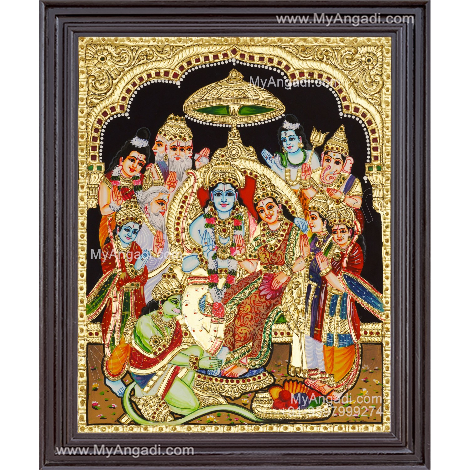 Ram Parivar Tanjore Painting