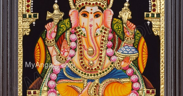 Ganapathi Tanjore Painting