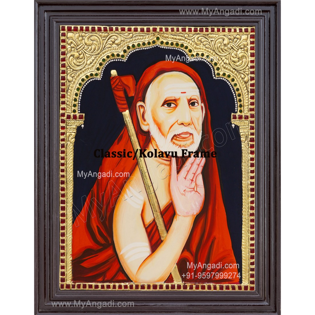 Kanchi Maha Periyavar Tanjore Painting, Buy Kanchi Maha Periyavar ...