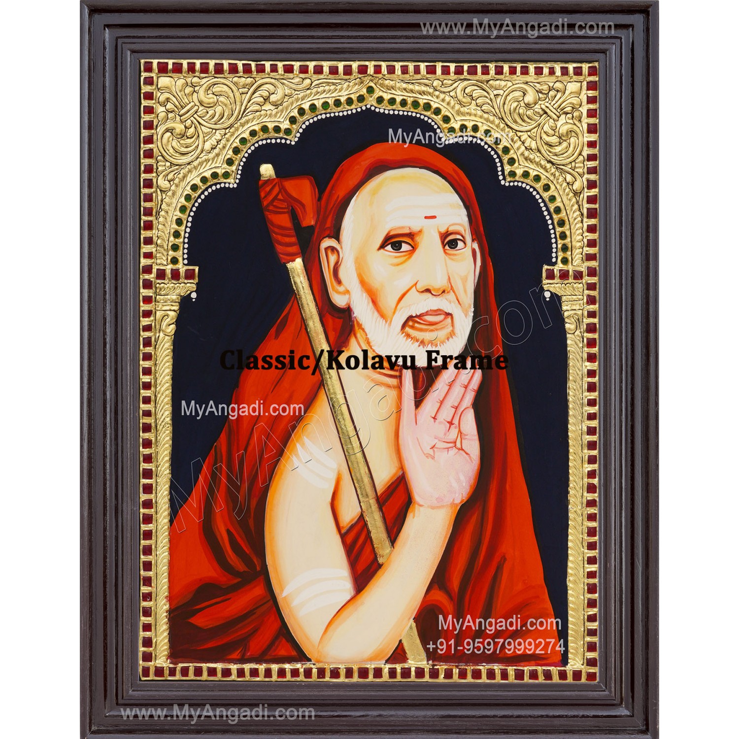 Kanchi Maha Periyavar Tanjore Painting, Buy Kanchi Maha Periyavar ...