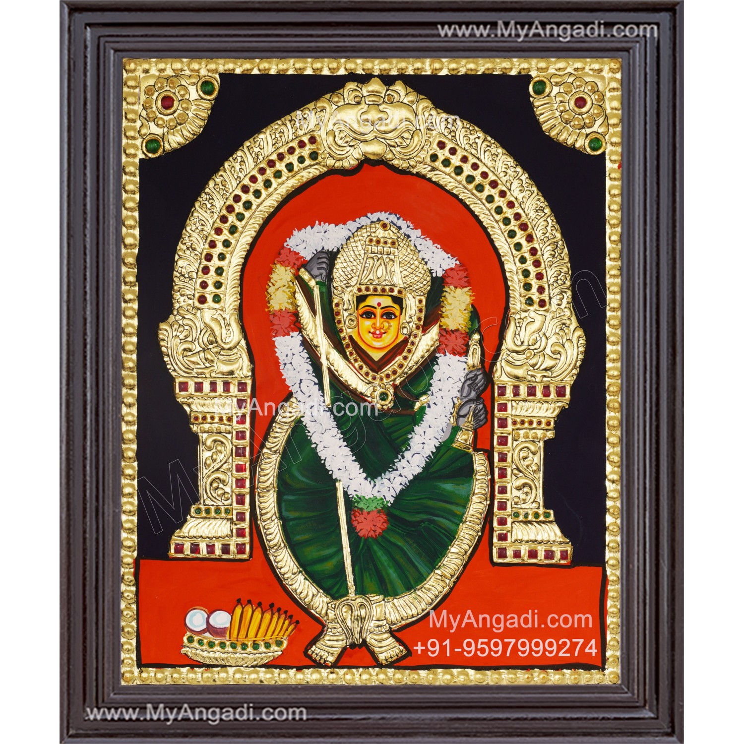 Sree Devi Amman Tanjore Painting
