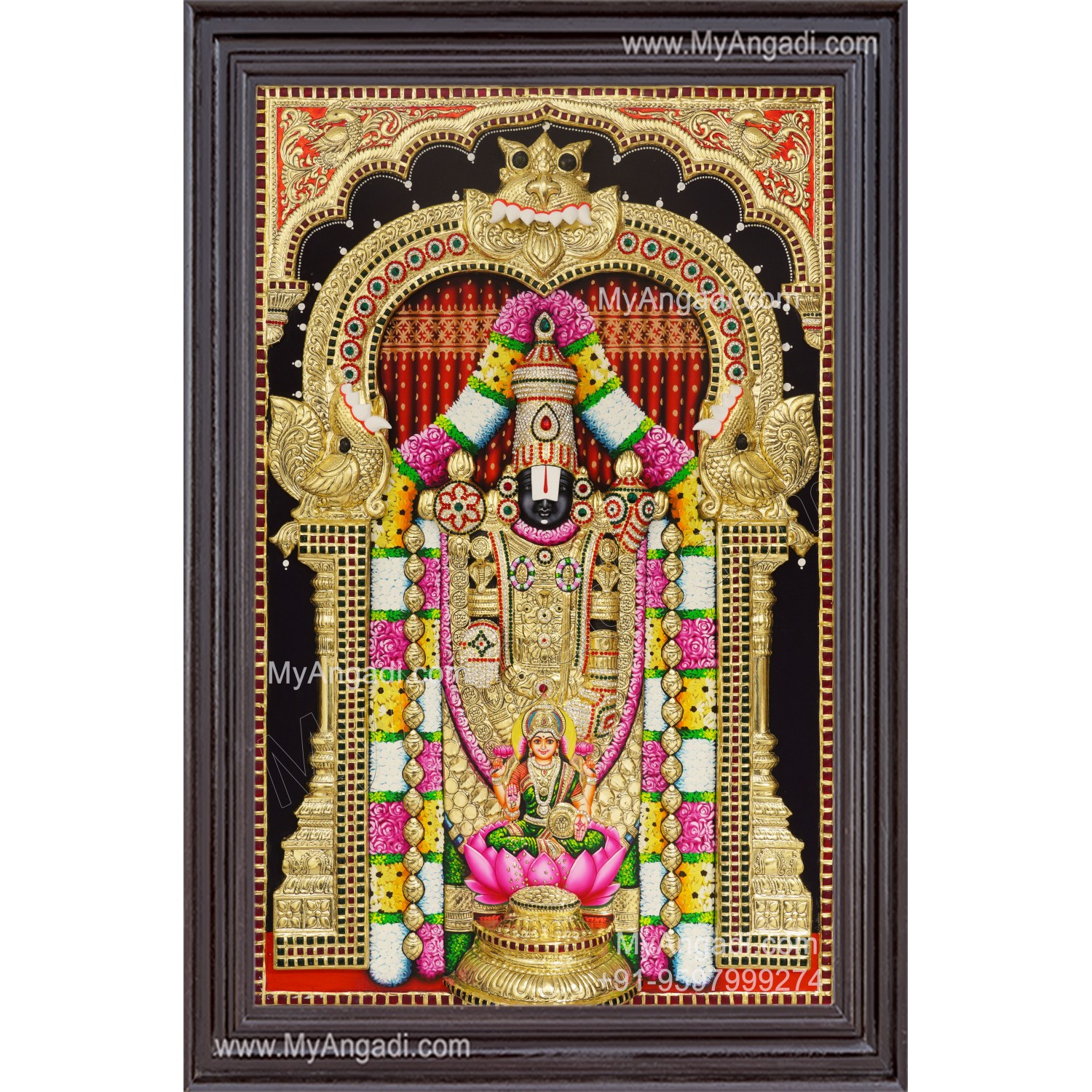 Balaji Lakshmi 3D Tanjore Painting
