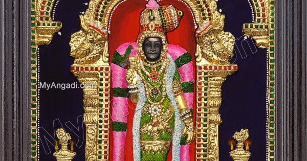 Meenakshi Amman 3D Tanjore Painting - Buy Tanjore Paintings Online Shopping in India, Tanjore ...