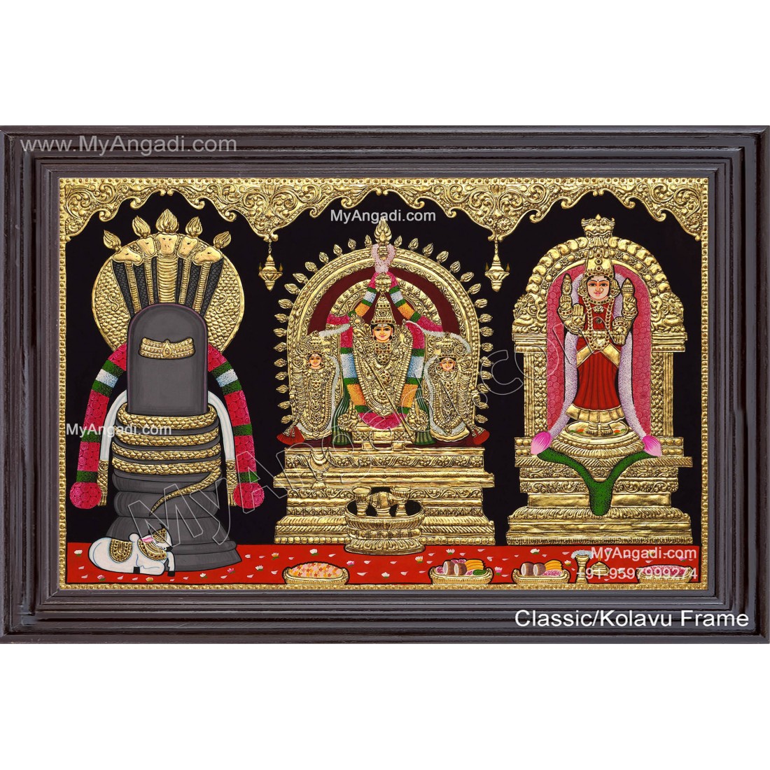 Vaitheeswaran Thaiyal Nayagi Tanjore Painting - Buy Tanjore Paintings ...
