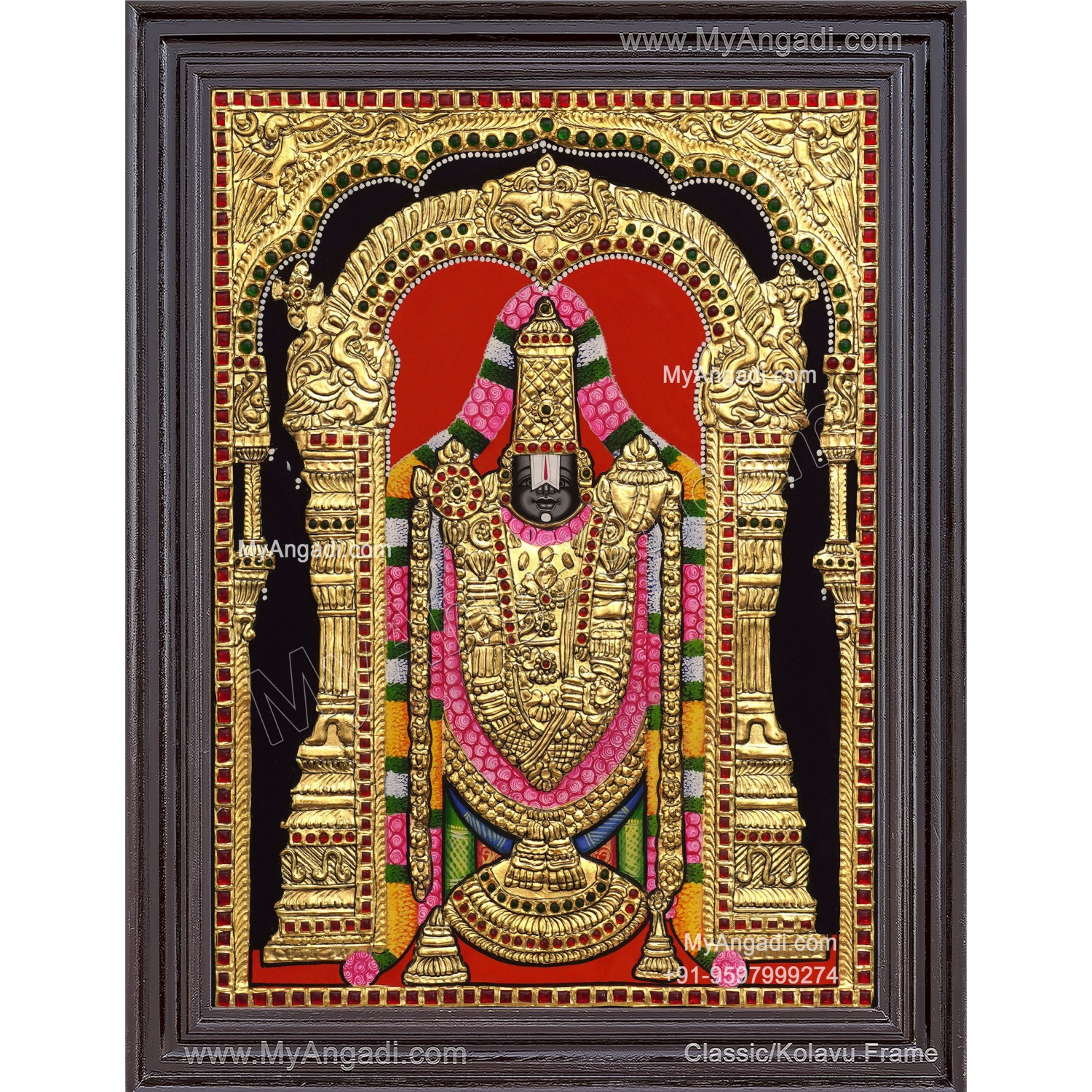 Venkateshwara Swamy Tanjore Painting