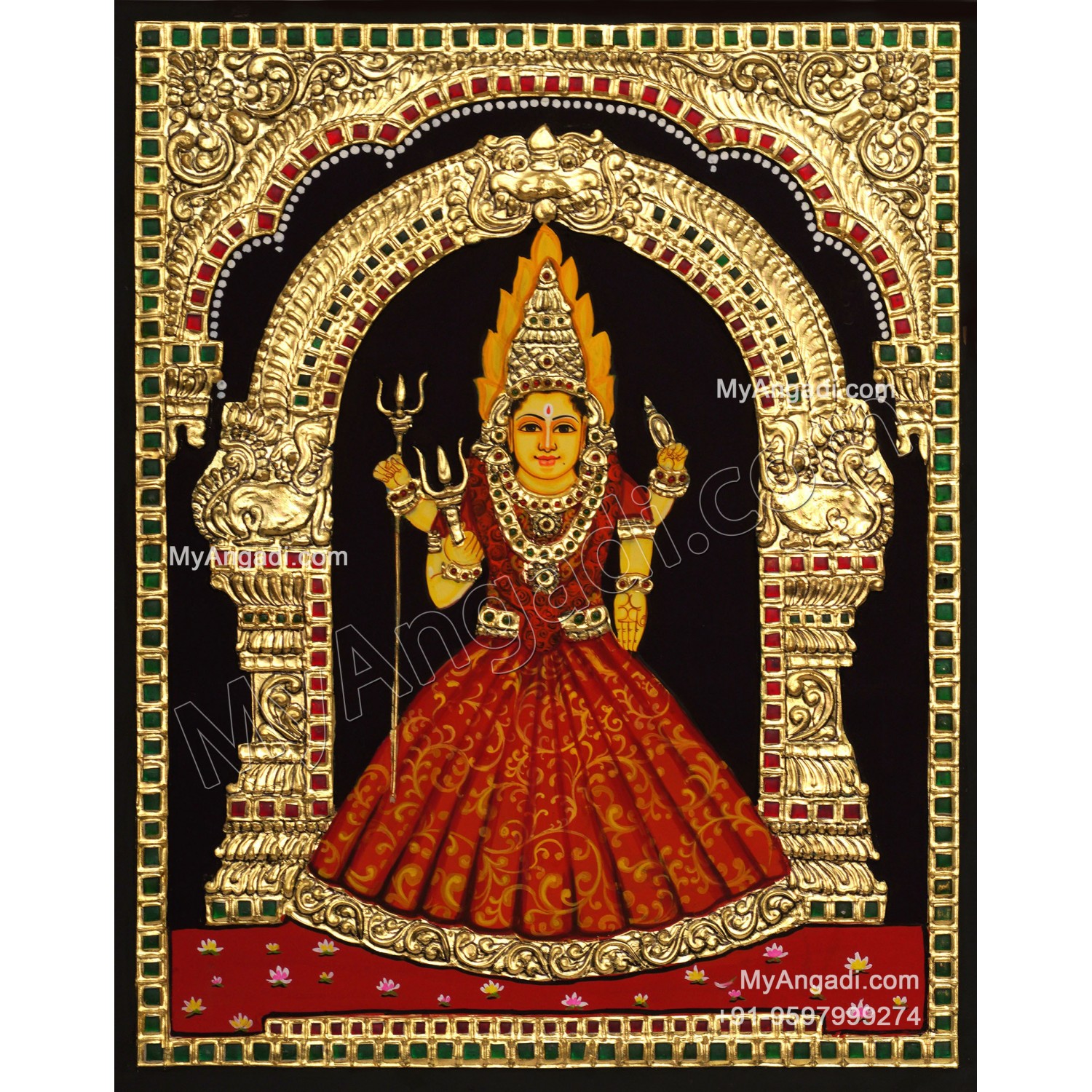 Angalamman Tanjore Painting
