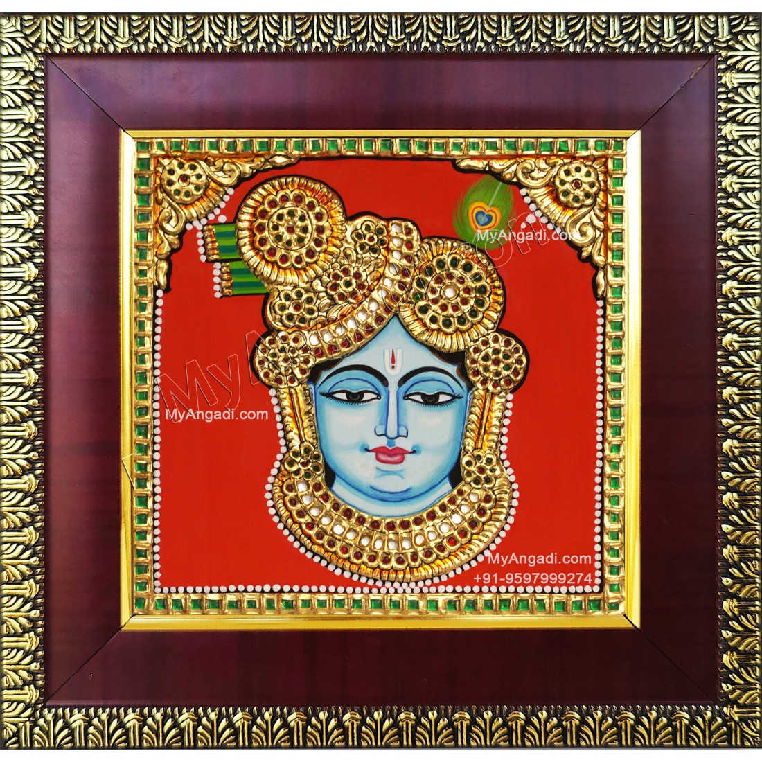 Krishna Tanjore Painting