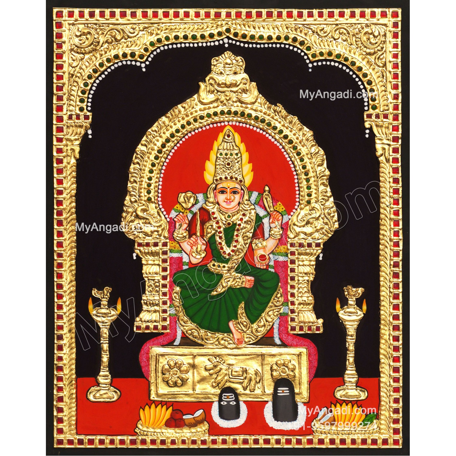Bannari Amman Tanjore Painting