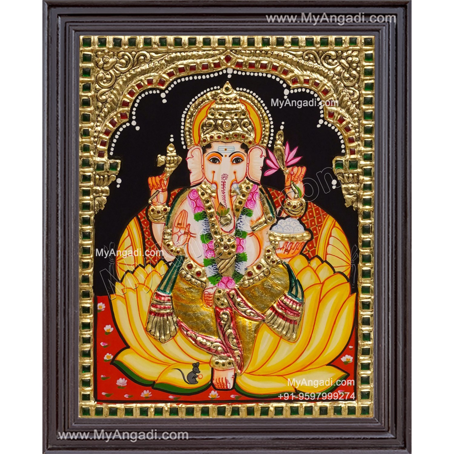 Ganesha Tanjore Painting