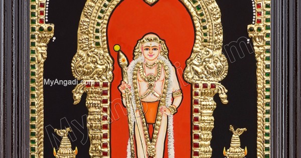 Aandi Murugan Tanjore Painting