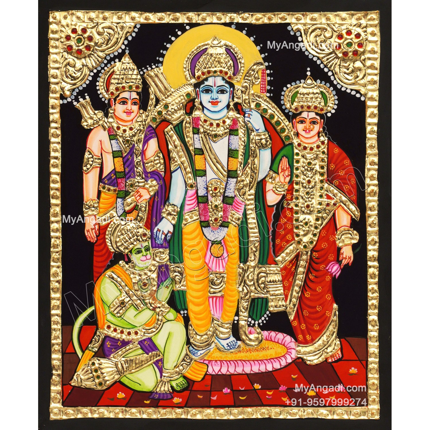 Ram Parivar Tanjore Painting