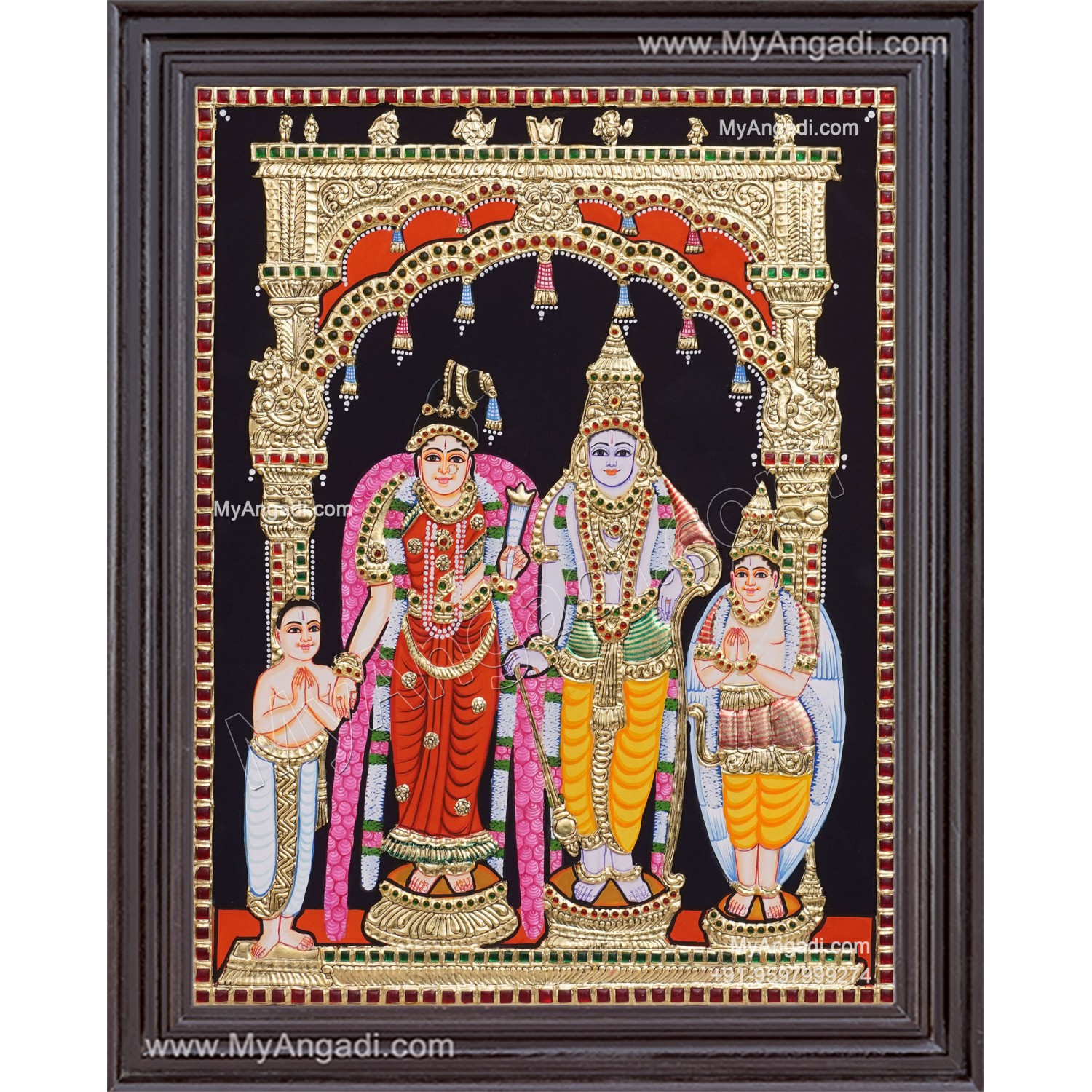 Andal Ranga Mannar Tanjore Painting