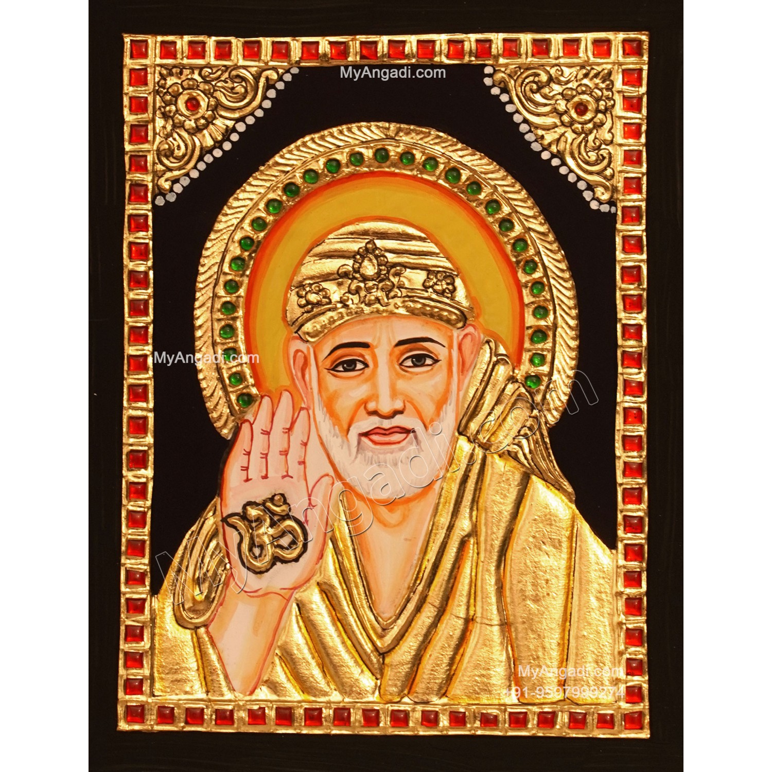 Sridi Saibaba Tanjore Painting - Buy Tanjore Paintings Online Shopping ...
