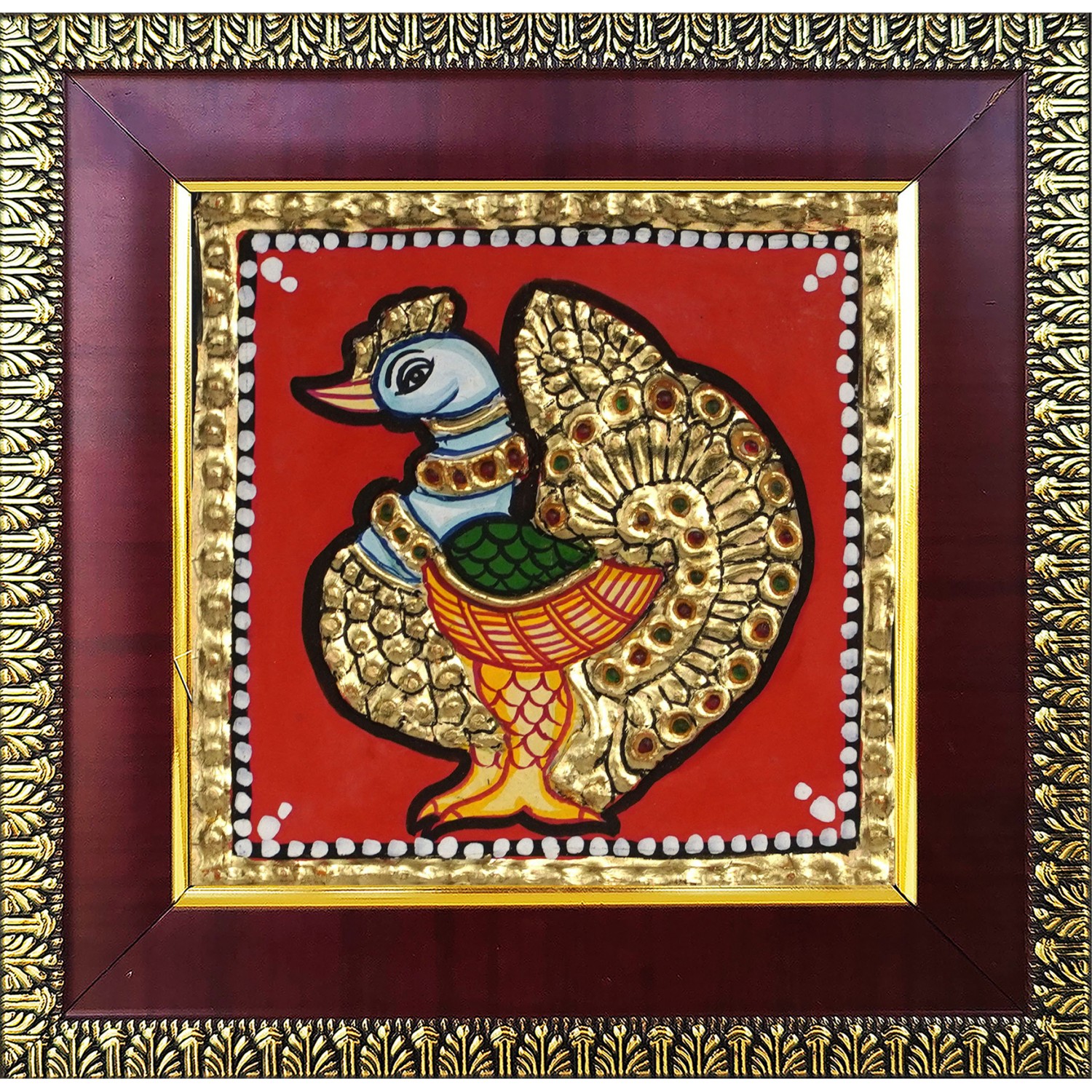 Annam Swan / Anna Pakshi Tanjore Painting, Buy Anna Pakshi Tanjore ...