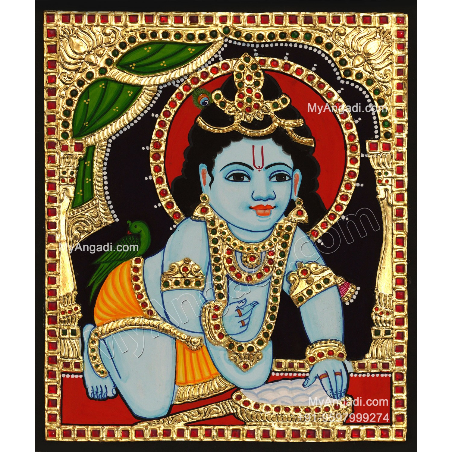 Krishna Tanjore Painting