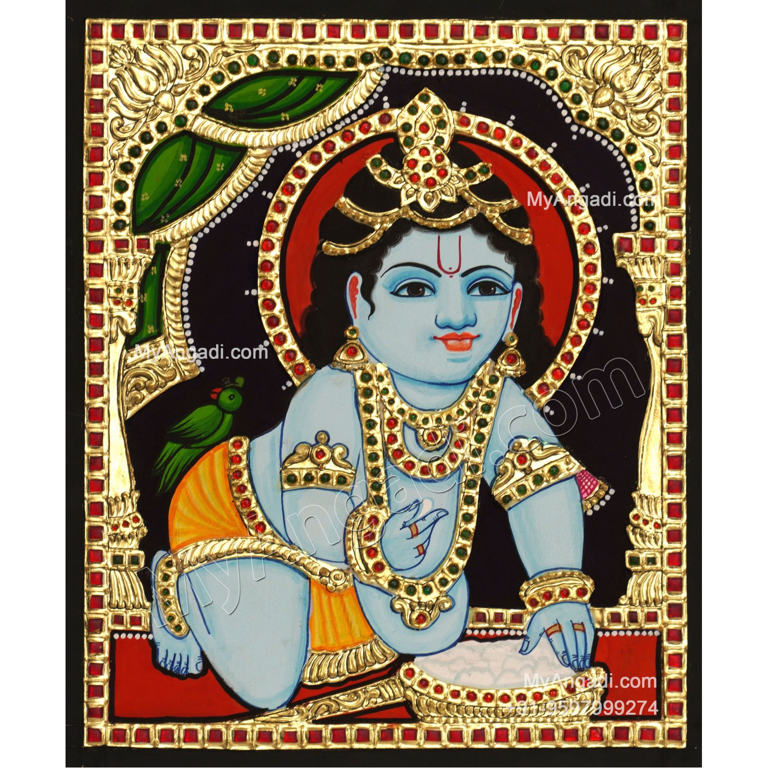 Krishna Tanjore Painting