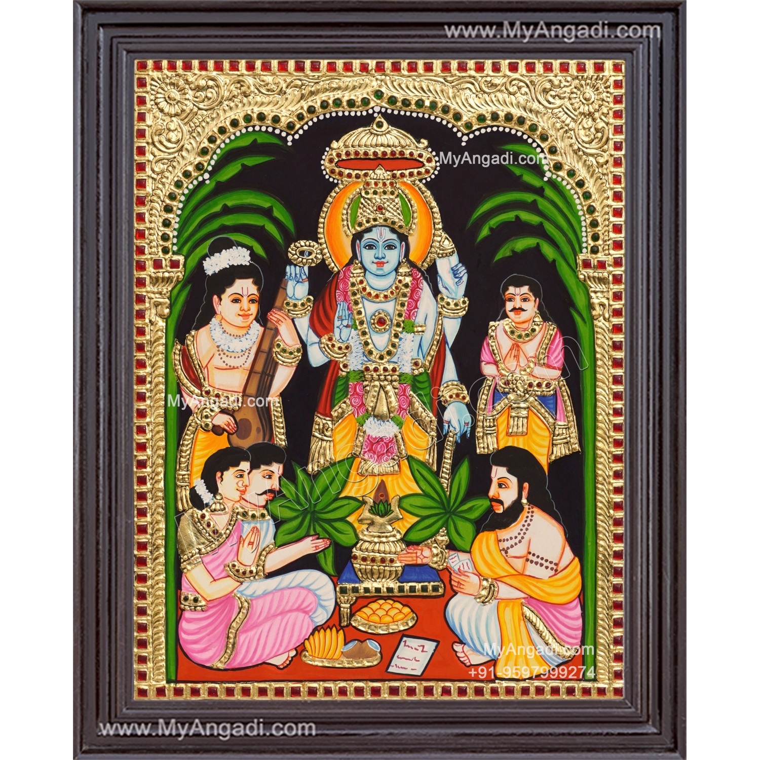 Sathya Narayanan Tanjore Painting