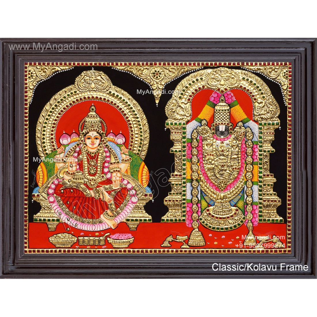 Balaji Lakshmi Tanjore Paintings