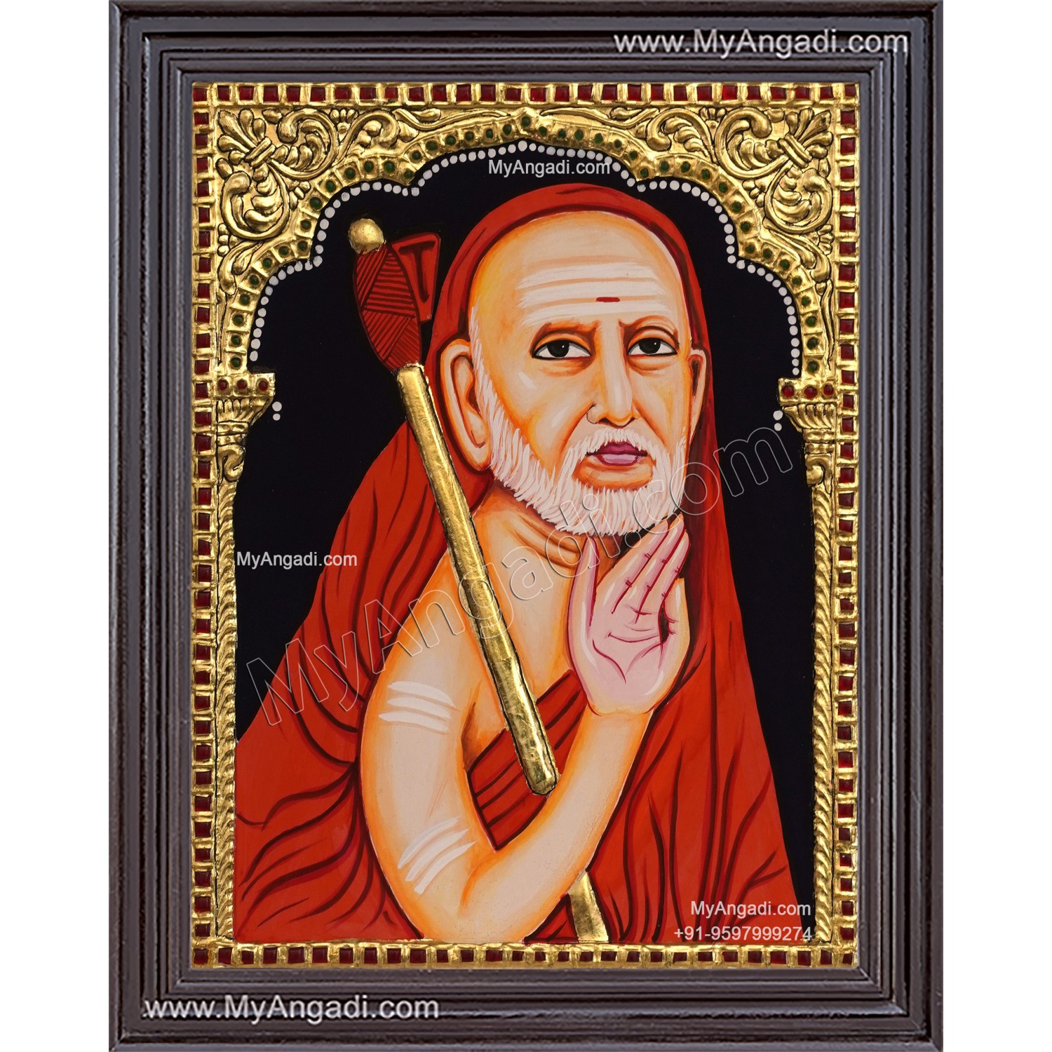 Kanchi Maha Periyavar Tanjore Painting, Buy Kanchi Maha Periyavar ...