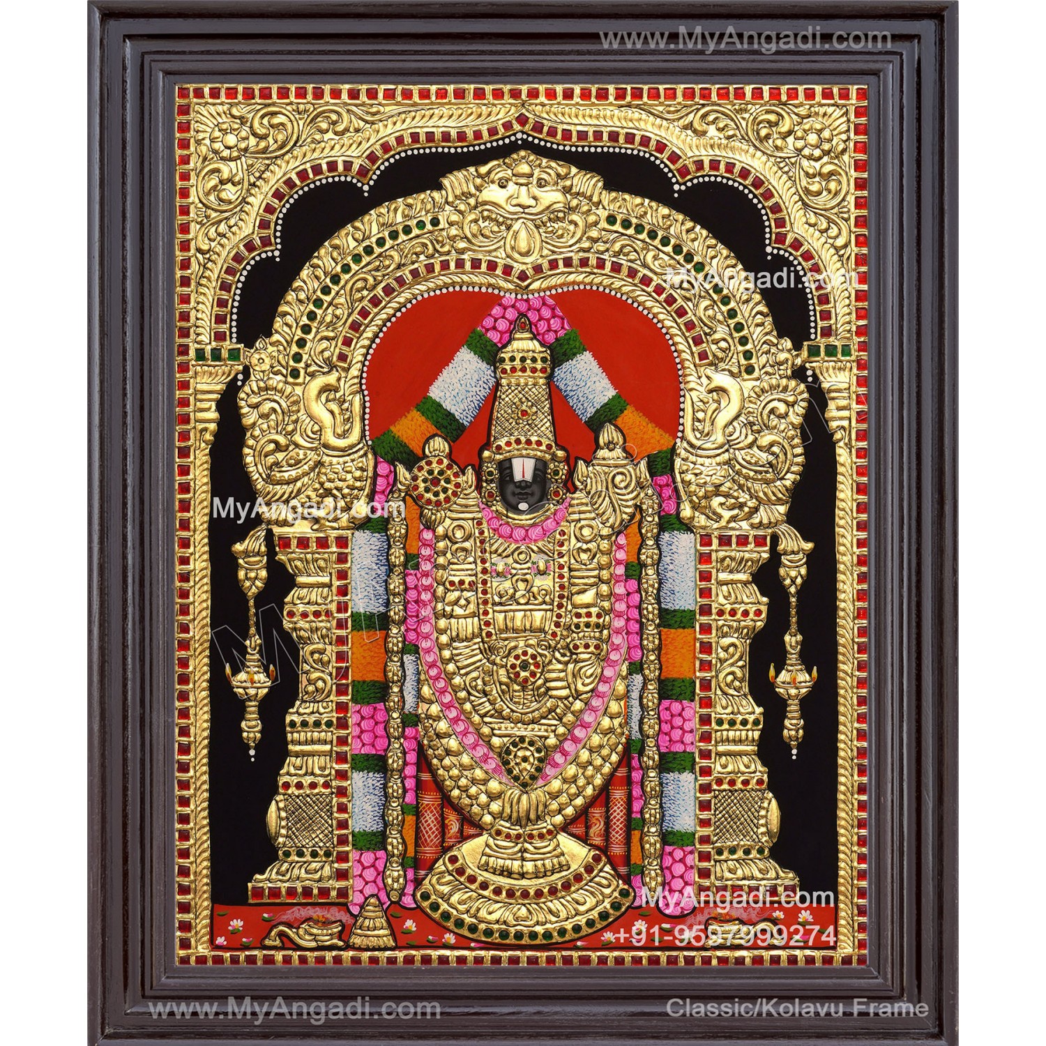 Venkateshwara Swamy Tanjore Painting