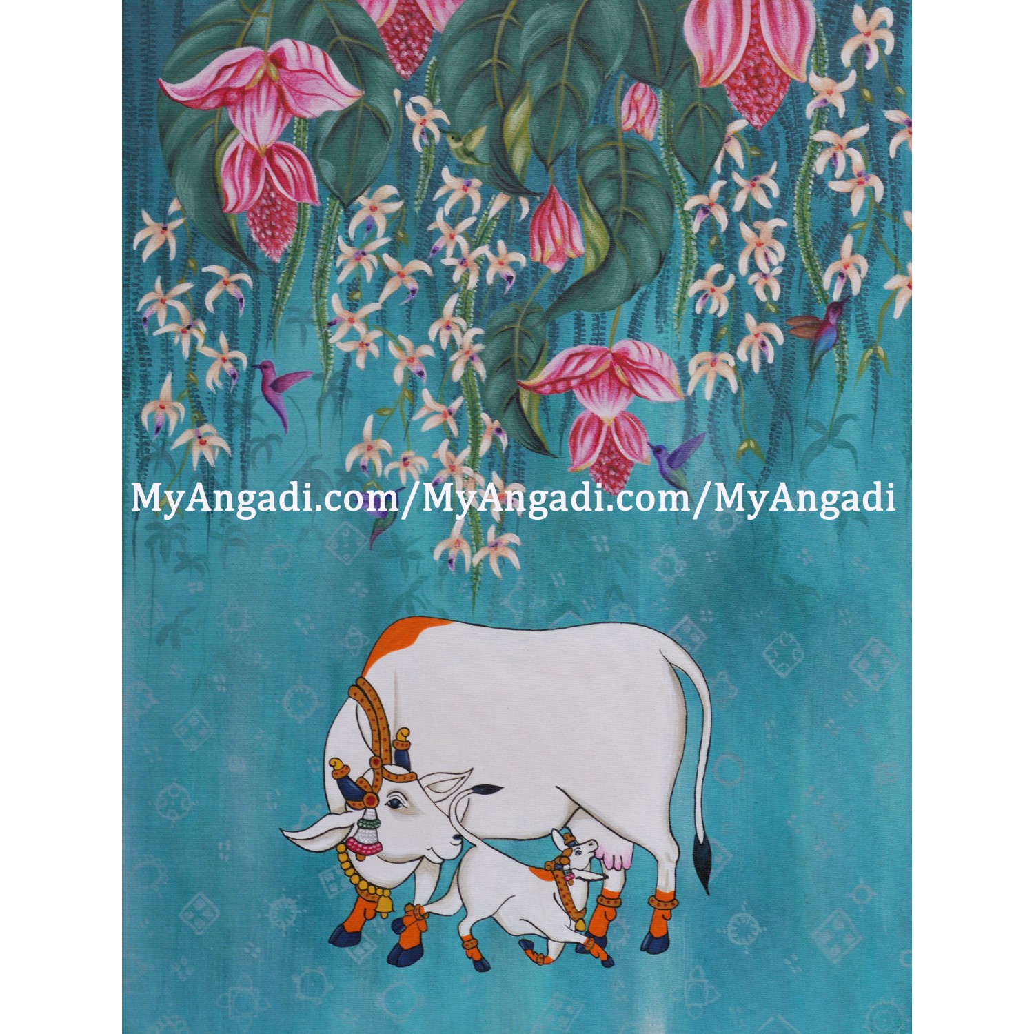 Komatha Lotus Canvas Painting
