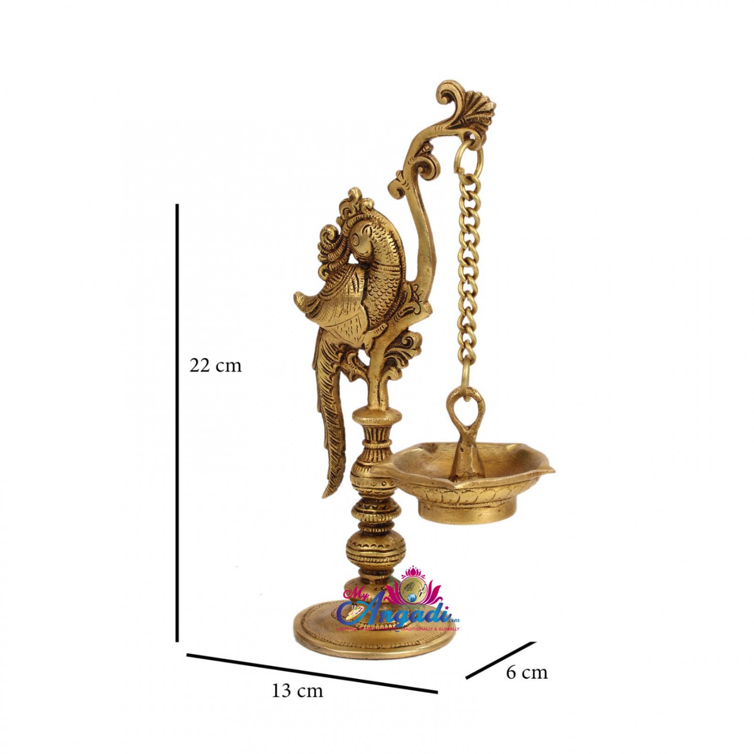 Bird Brass Deepam - MyAngadi.com