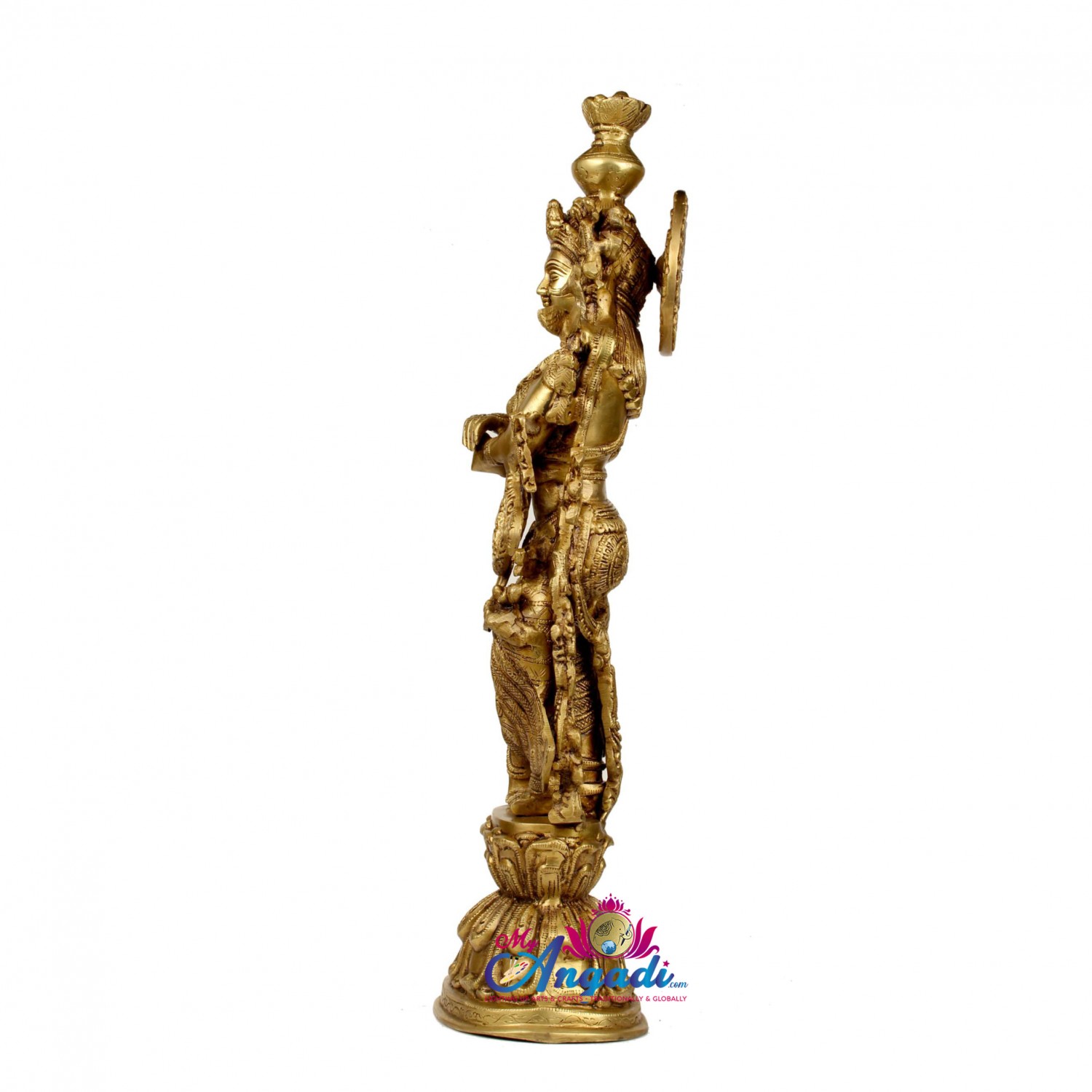 Radha Brass Statue- MyAngadi.com