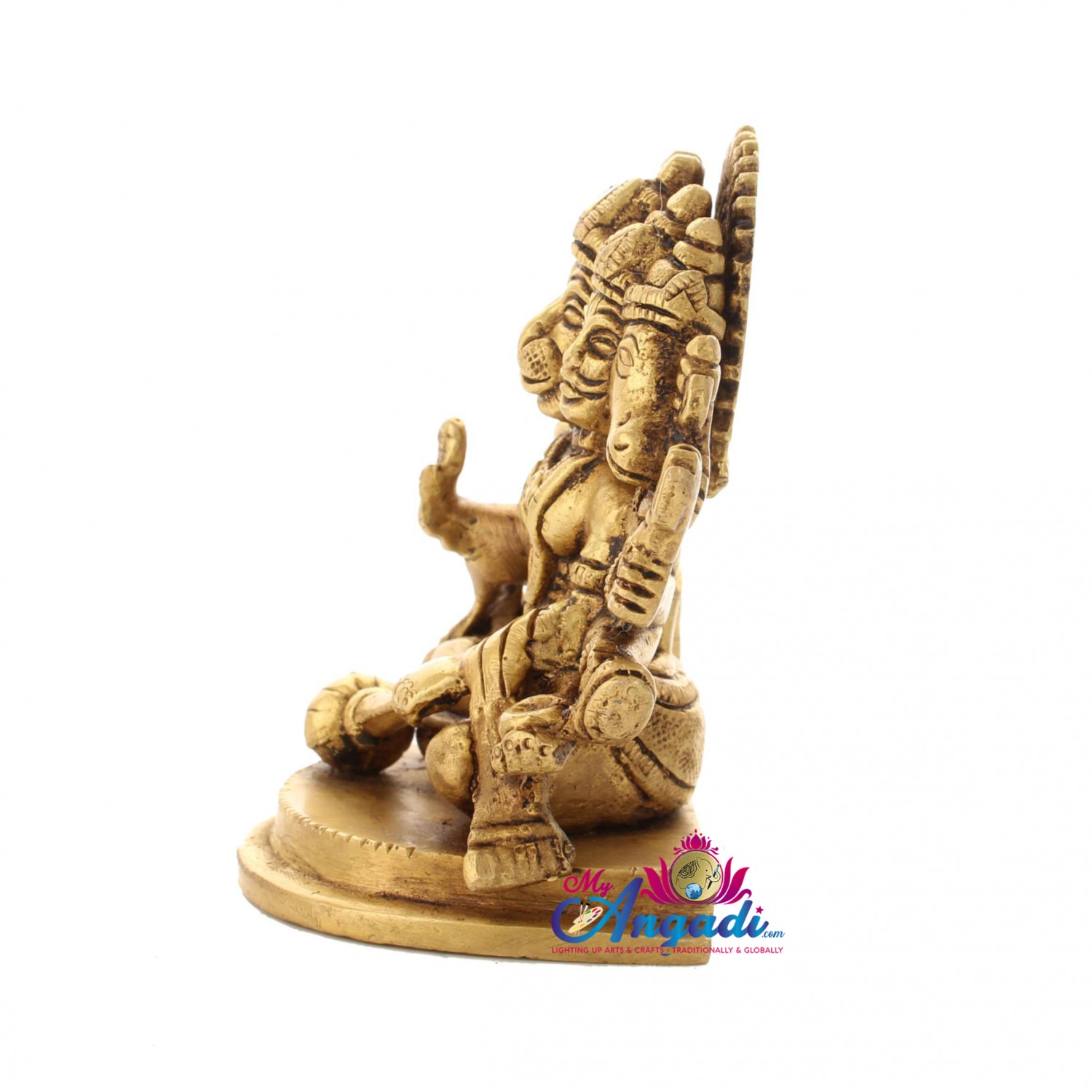 Panchamuga Anjaneya Brass Statue- MyAngadi.com