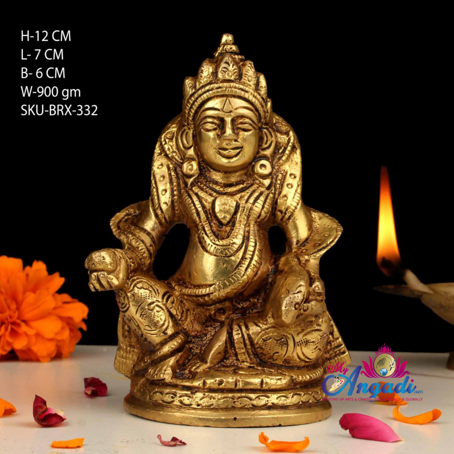 Kuberar Brass Statue - MyAngadi.com