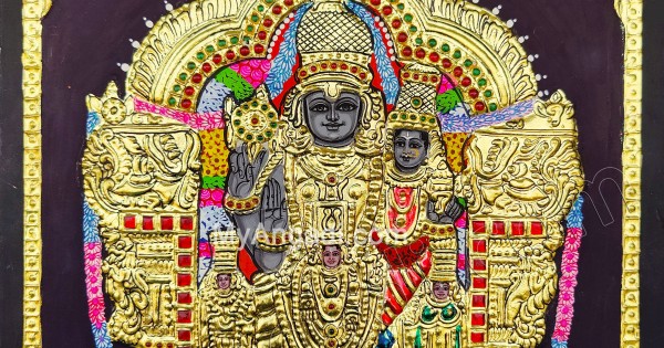 Varagur Perumal Tanjore Painting