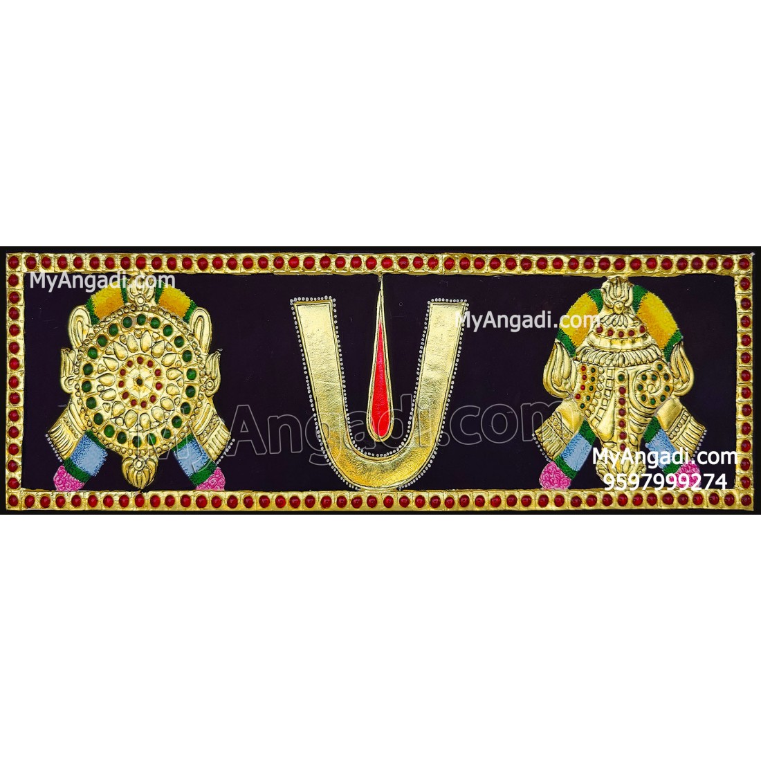 Sangu Chakram Namam Tanjore Paintings