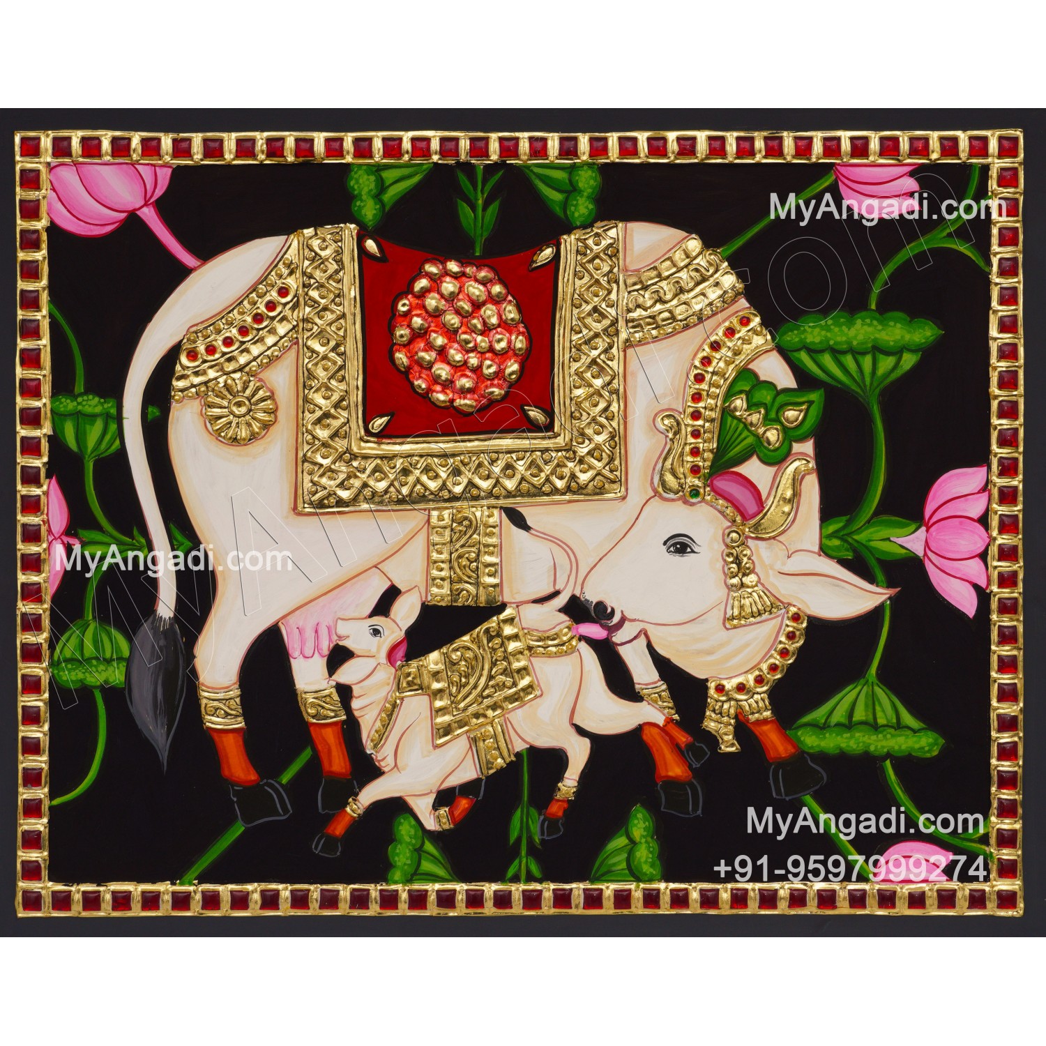 Komatha Tanjore Painting, Komatha Tanjore Painting, Buy Komatha Tanjore ...