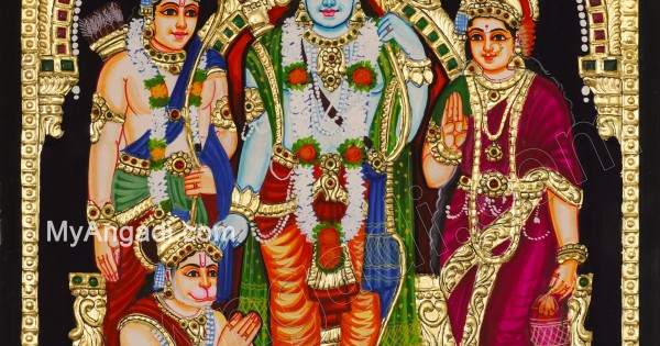 Ram Parivar Tanjore Painting