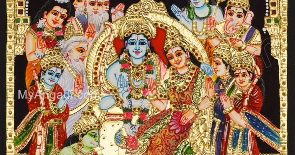 Ram Parivar Tanjore Painting