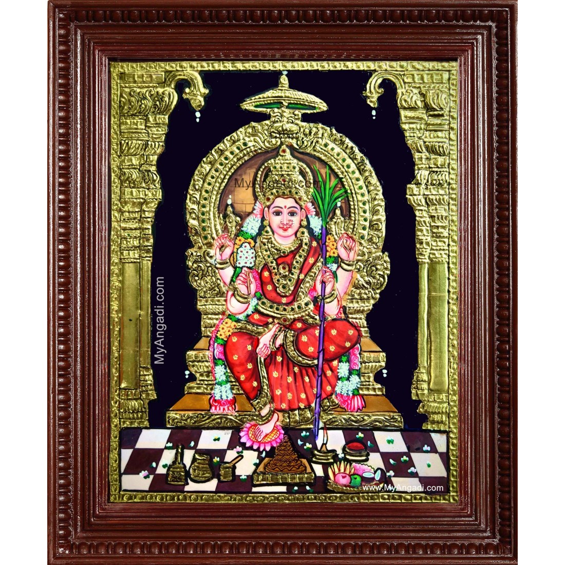 Goddess Lalitha Devi Thanjavur Painting - Buy Tanjore Paintings Online ...