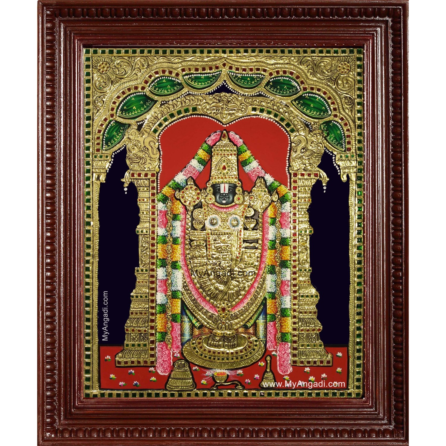 Lord Srinivasan Tanjore Painting - Buy Tanjore Paintings Online ...