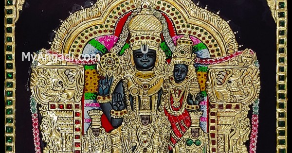 Varagur Perumal Tanjore Painting