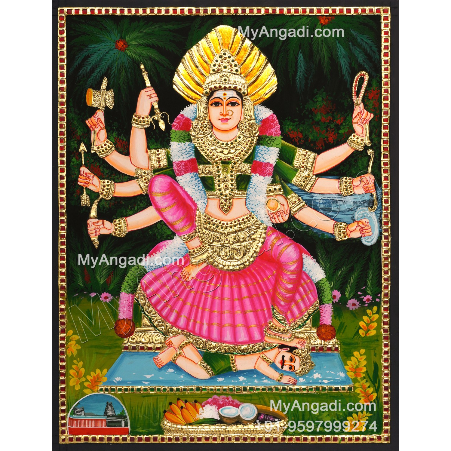 Vettudaiyar Kaliamman Tanjore Paintings