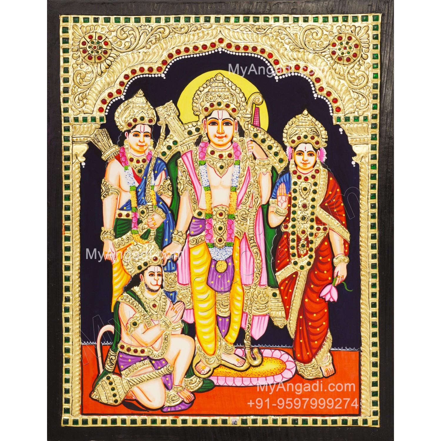 Ram Durbar Tanjore Painting - Buy Tanjore Paintings Online Shopping in ...