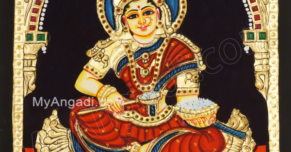 Annapoorani tanjore painting