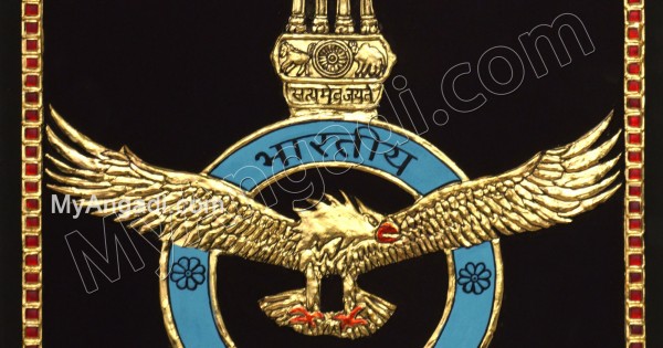 Logo Airforce Logo Tanjore Painting