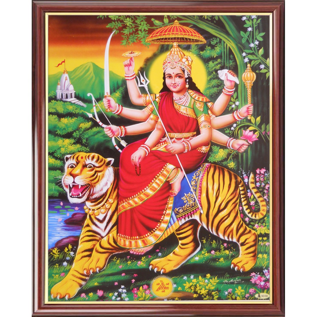Lord Durga Photo Frame Big