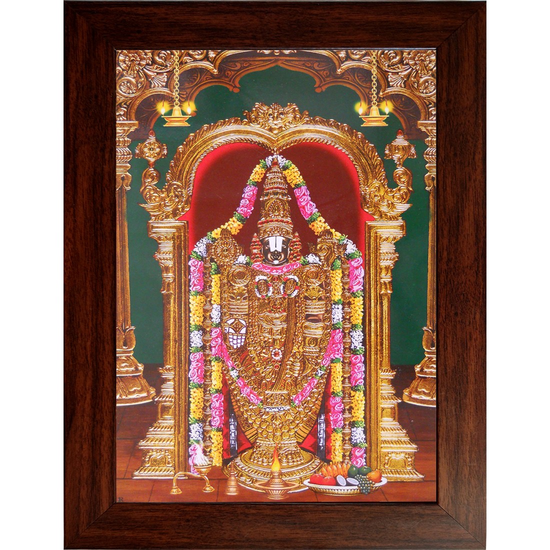 Lord Thirupathi Balaji Wooden Photo Frame