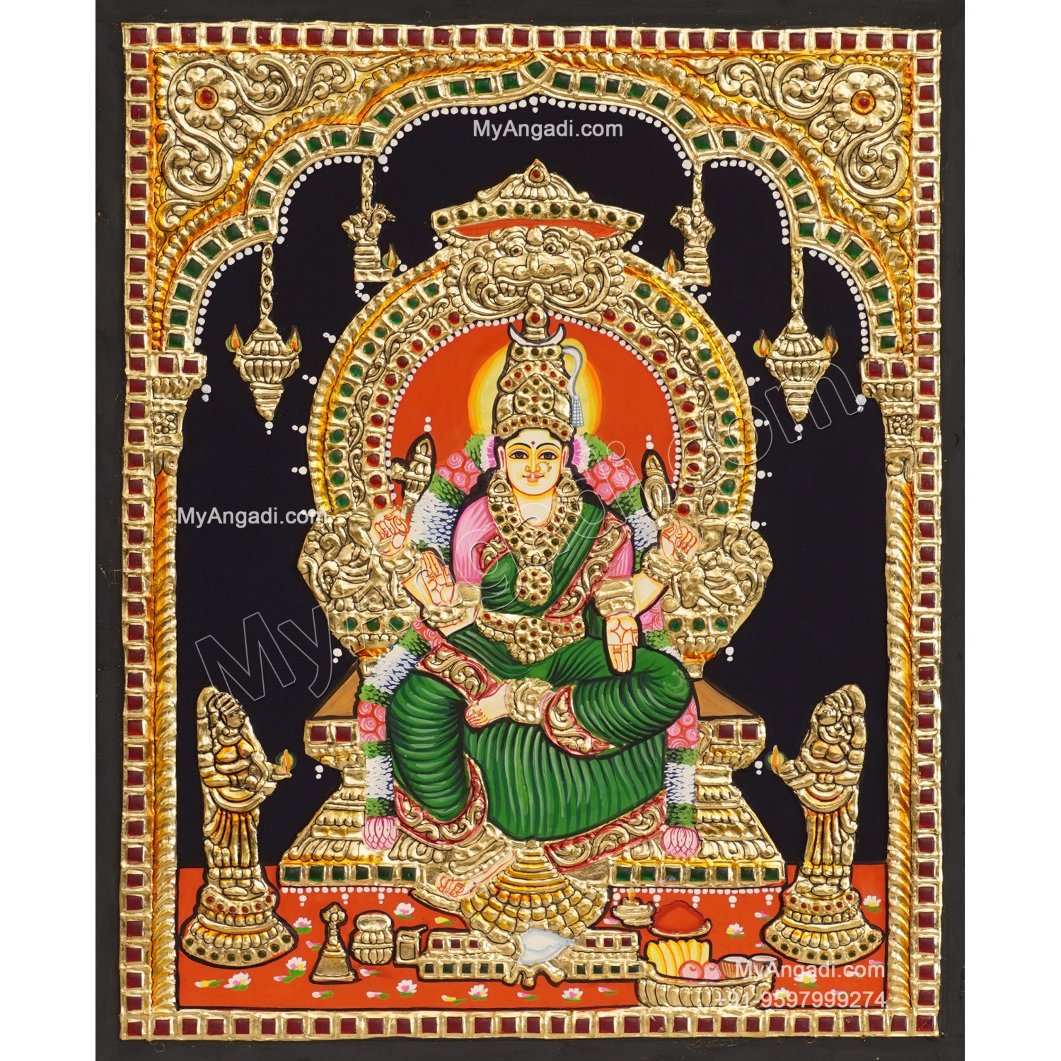 Renuga Devi Tanjore Painting