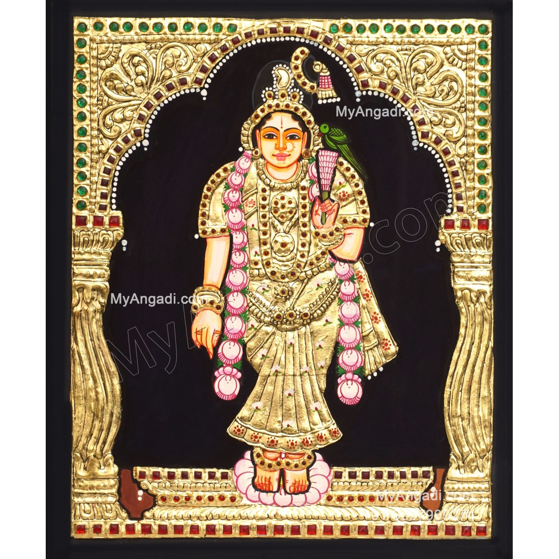 Aandal Tanjore Painting, Andal Tanjore Painting