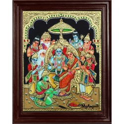 Ramar Pattabishekam Tanjore Paintings, Buy Ramar Pattabishekam ...