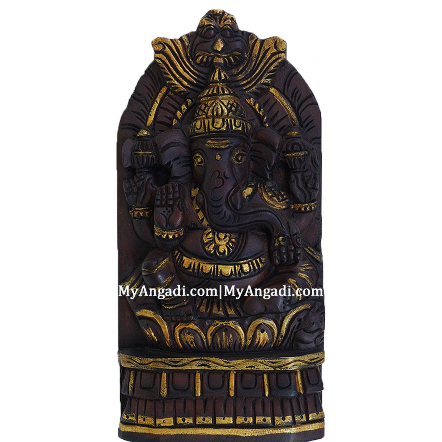 Vagai Wood Ganesha Statues - MyAngadi.com