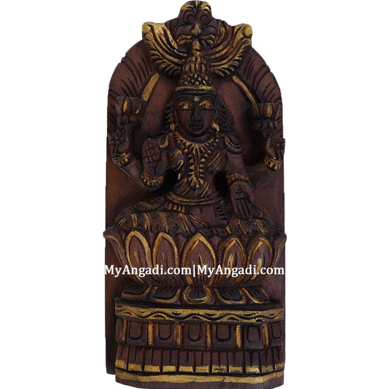 Vagai Wood Lakshmi Statues - MyAngadi.com